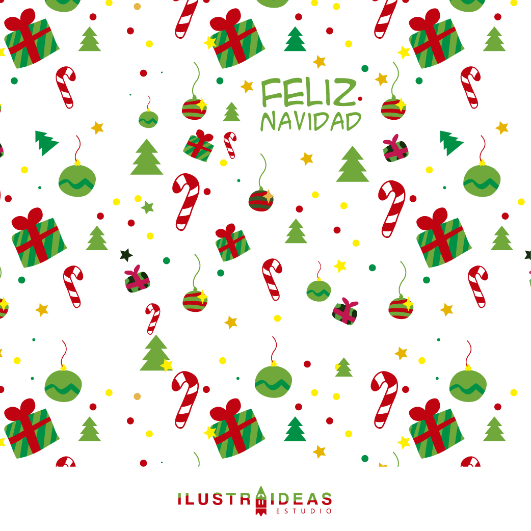 Crea tu propio papel decorativo navideño | Ilustraideas