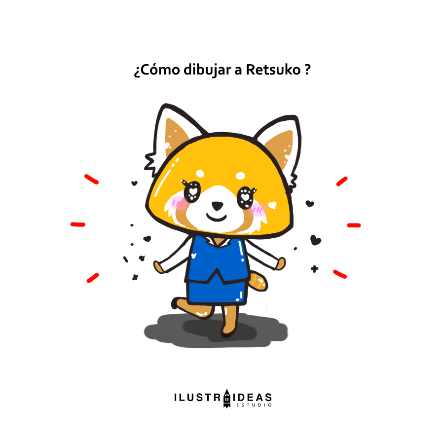 ¿Cómo dibujar a Retsuko de Aggretsuko? | Ilustraideas