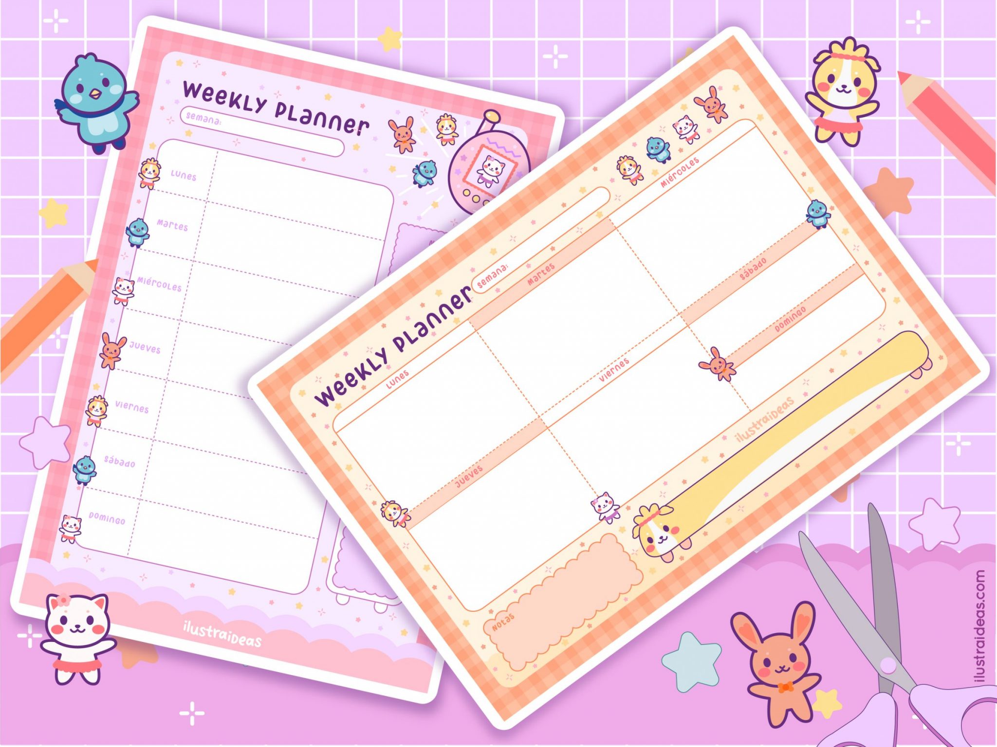 Weekly Planner - Ilustraideas