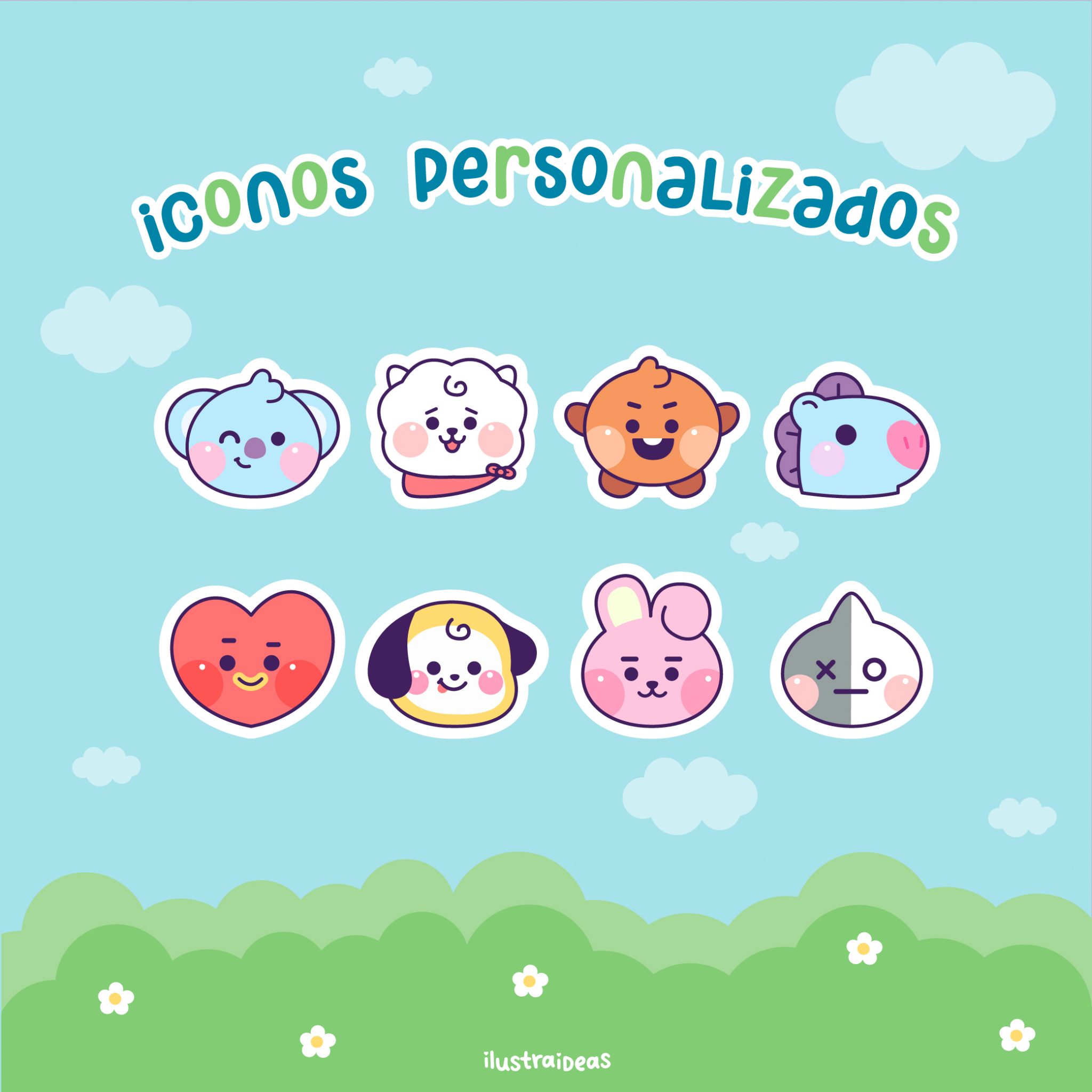 Iconos para escritorio | pack personalizado | Ilustraideas