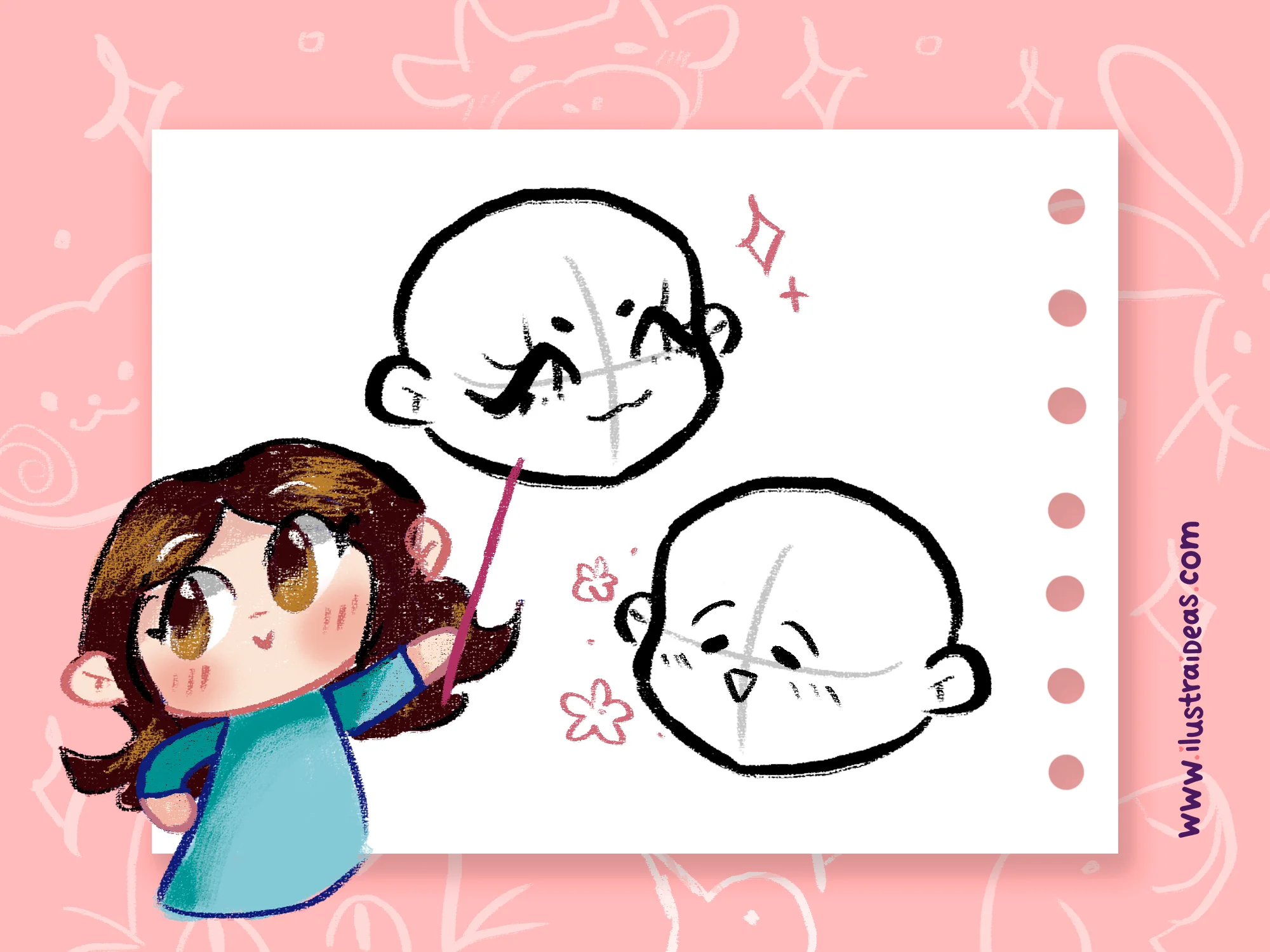 Cómo dibujar chibi - Parte 1: Cabeza y rostro | Ilustraideas