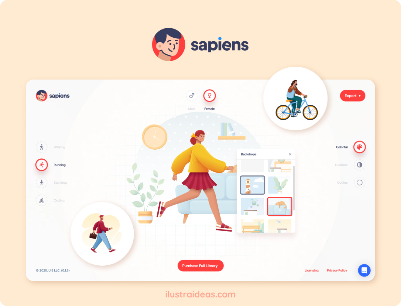 7 páginas de ilustraciones estilo Notion - Ilustraideas