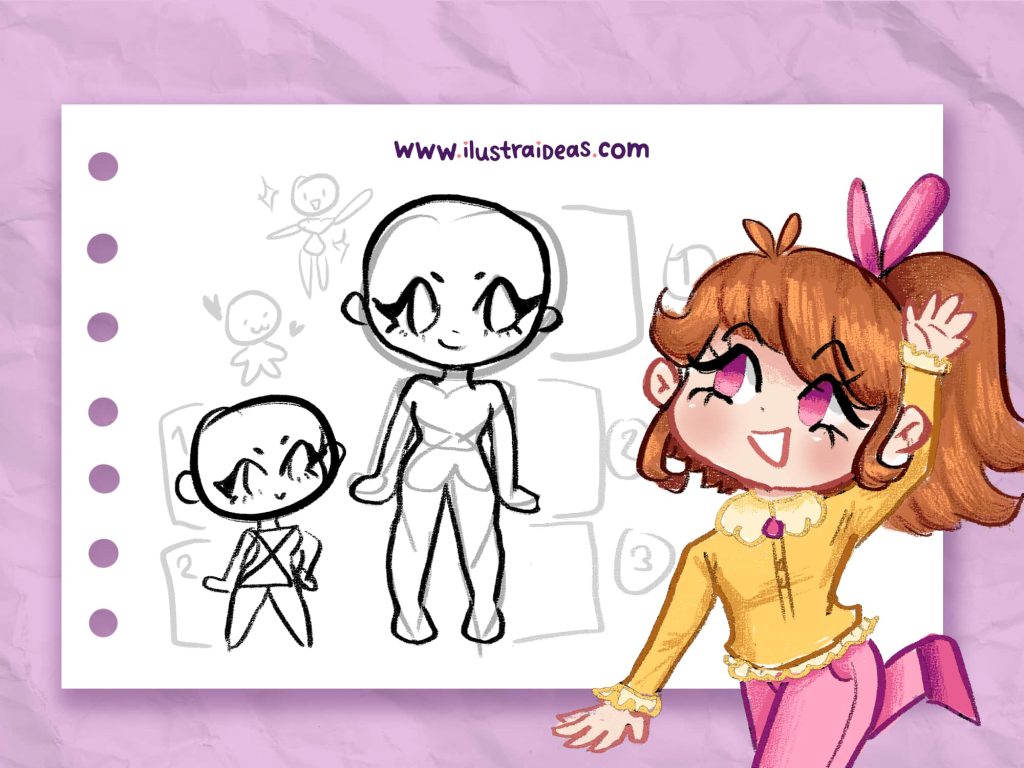 Cómo dibujar chibi (Parte 2 - Cuerpo)