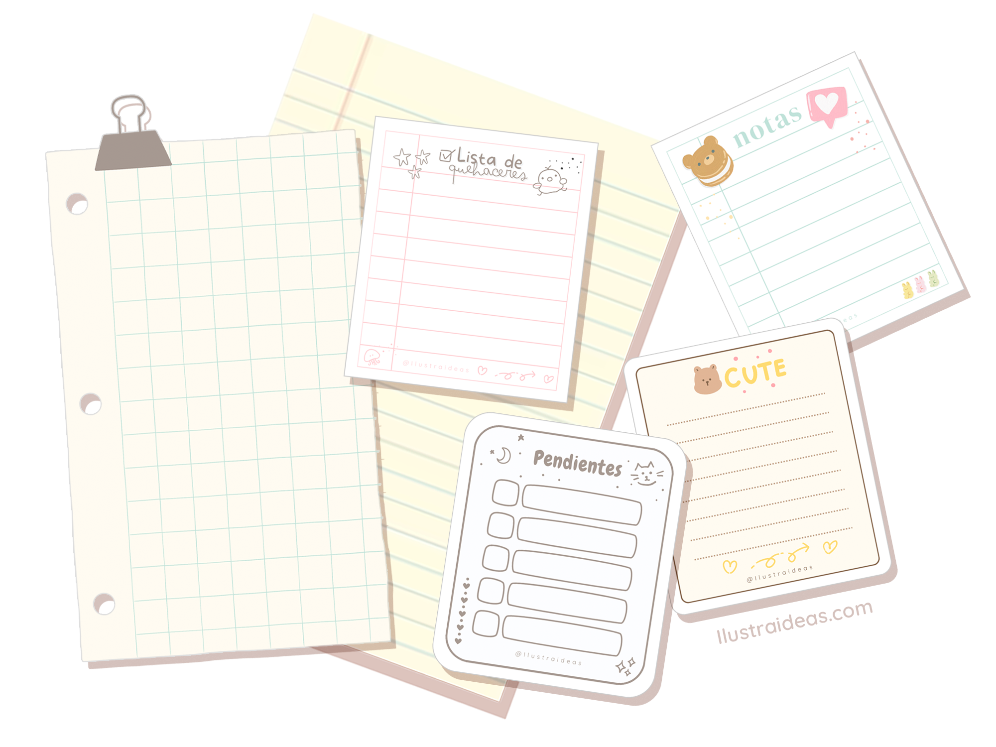 Memo Pads Cutes | Ilustraideas