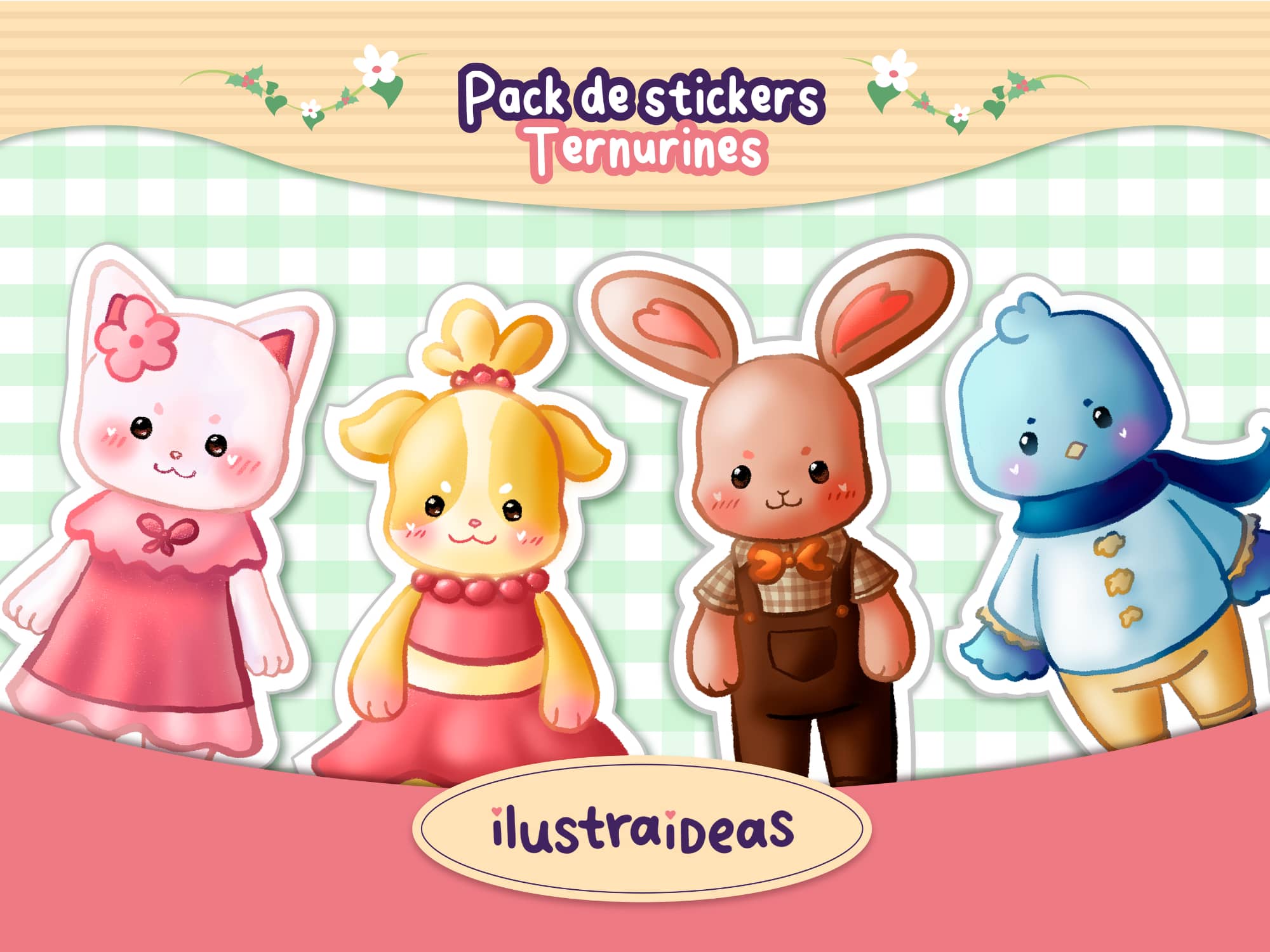 Fiebre Ternurín en stickers | Ilustraideas